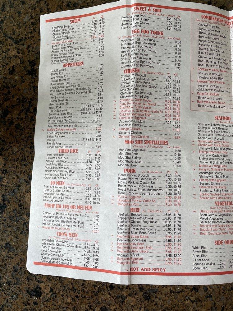 Menu at Good Wok Restaurant, Middle Island