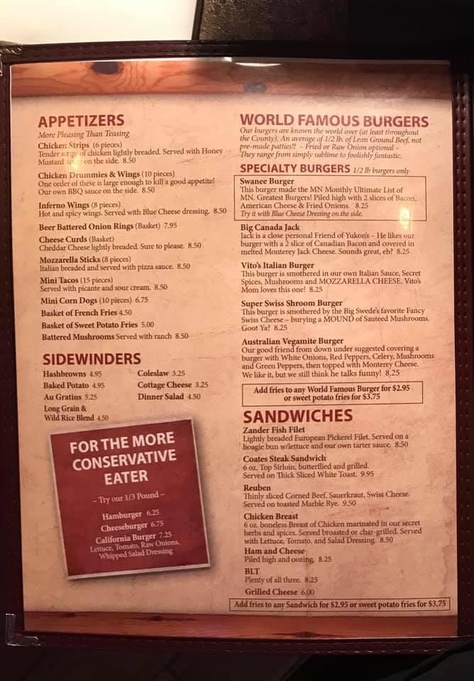 Menu at House Of Coates pub & bar, Rosemount, Clayton Ave E