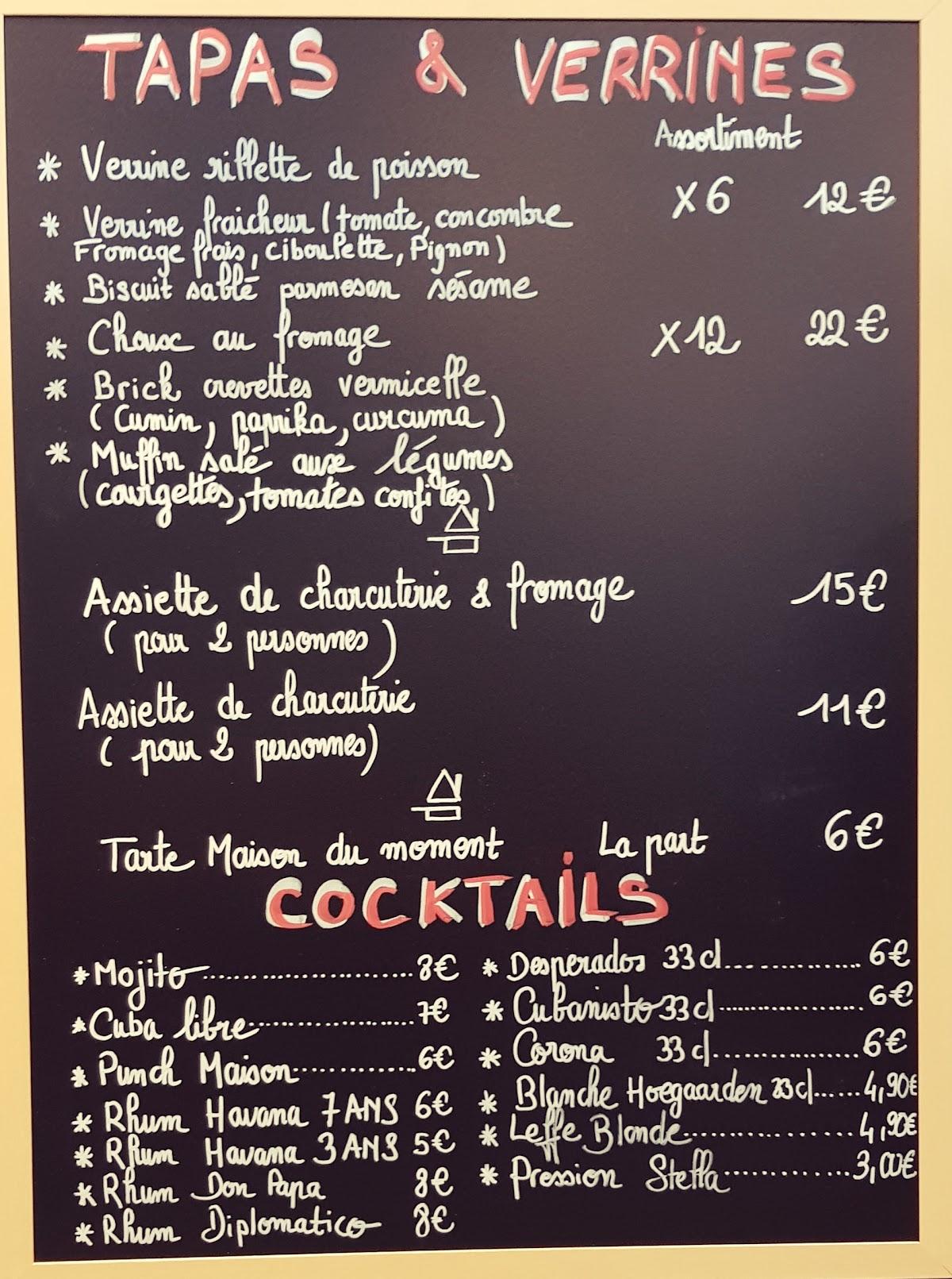 Menu at L'Envie restaurant, Grésy-sur-Aix