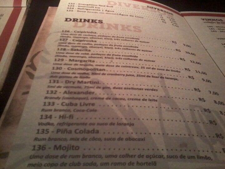 Menu em Boteco do Bill pub & Bar, Canela