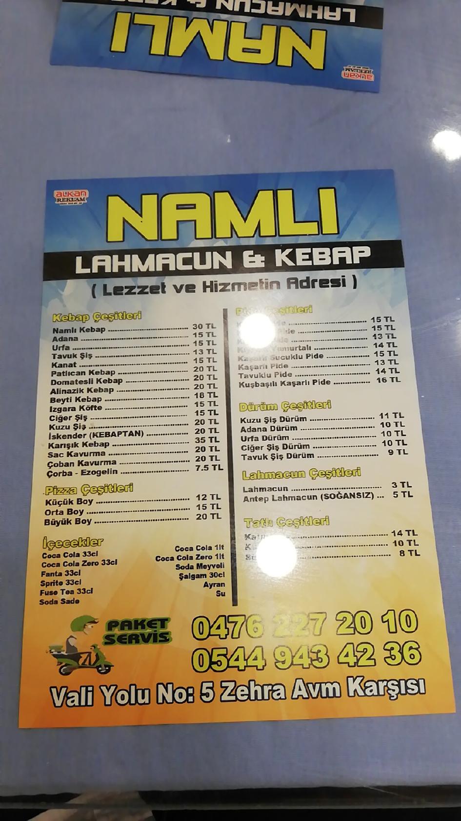 Menu at SET Pide&Kebap, Iğdır