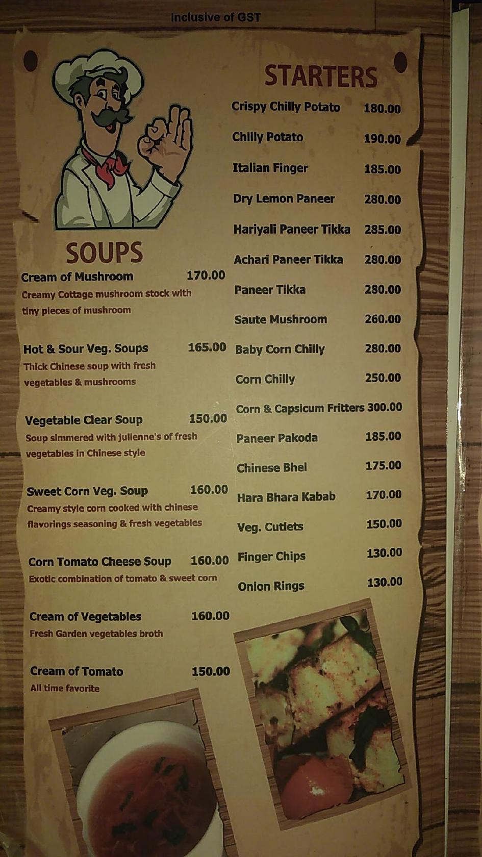 Menu at Angeethi restaurant, Jaipur, Ramayana Apartment
