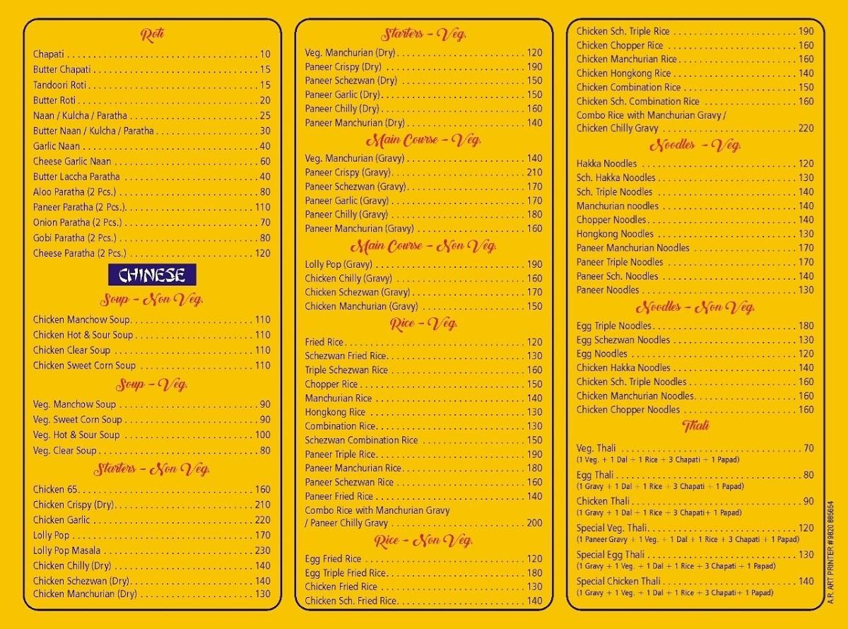 Menu at King's Kitchen And Take Away, Mumbai