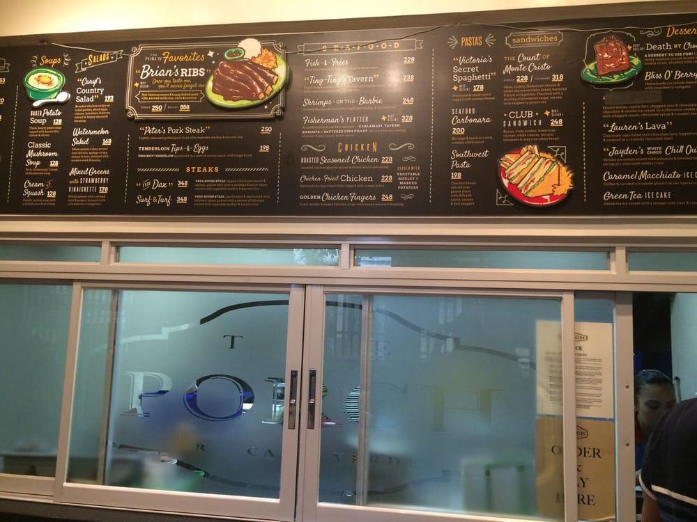 Menu at The Porch by Casa Verde BBQ, Quezon City