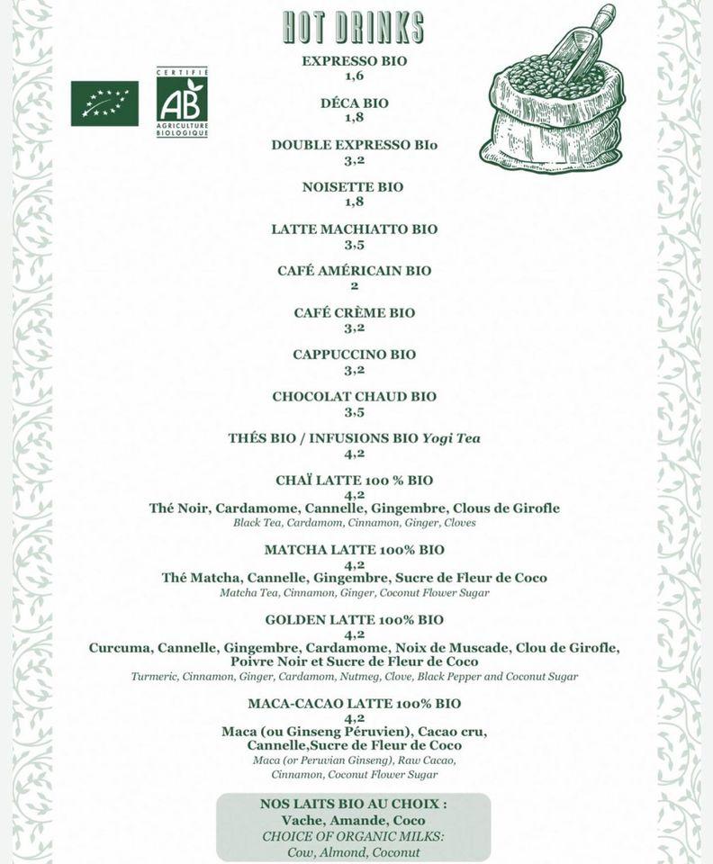 Menu at Woo Monaco restaurant, Monaco-Ville