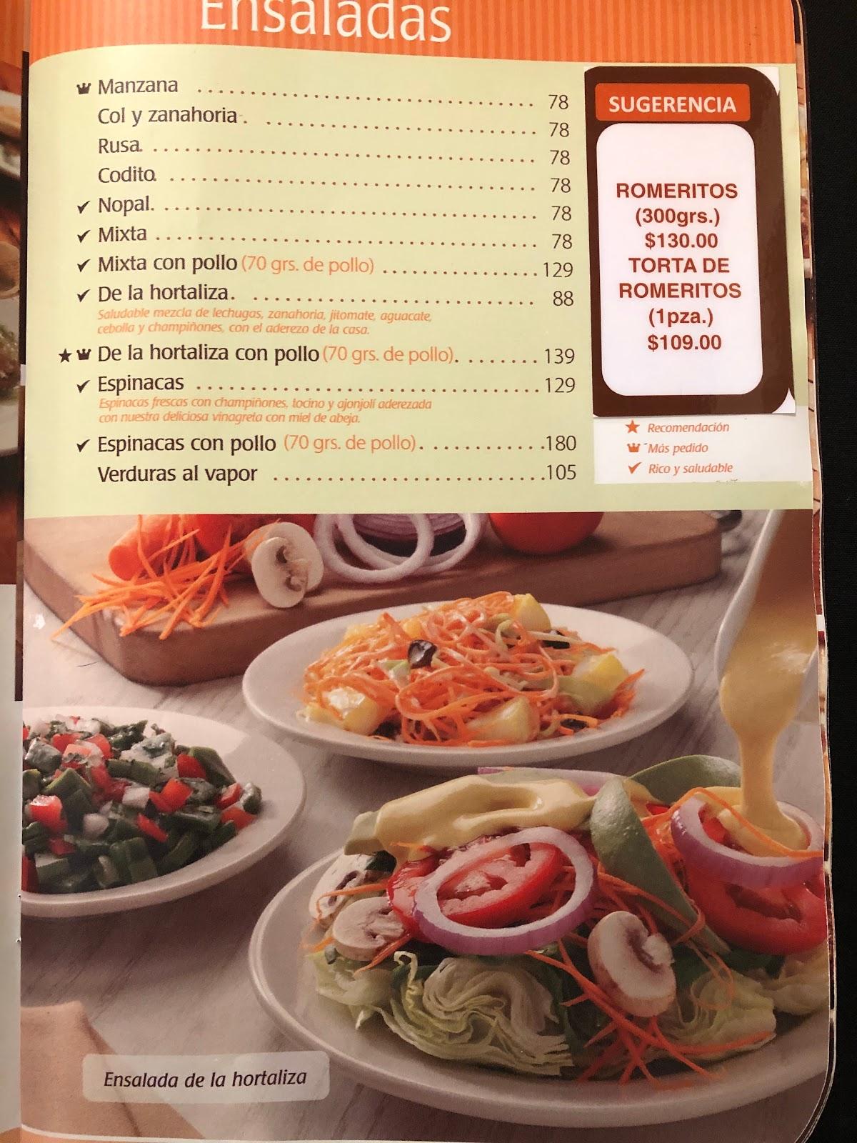 Menu at Pollos Río 10 Cuauhtémoc restaurant, Mexico City, Av ...