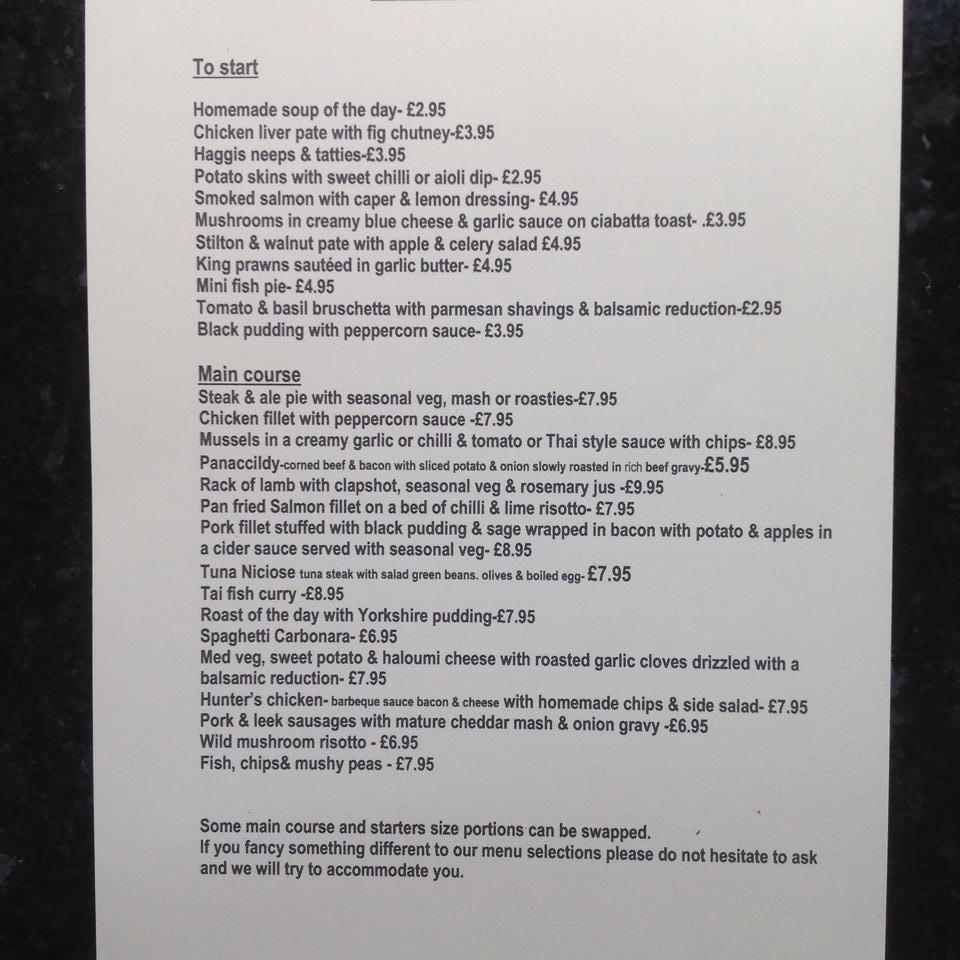 Menu at The Stables Pub & Eatery, Houghton le Spring