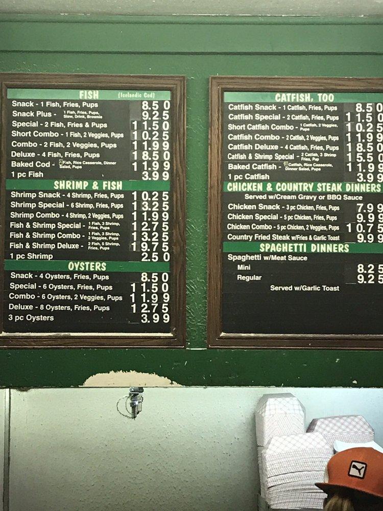 Menu at Zeke's Fish n Chips restaurant, Fort Worth, Curzon Ave