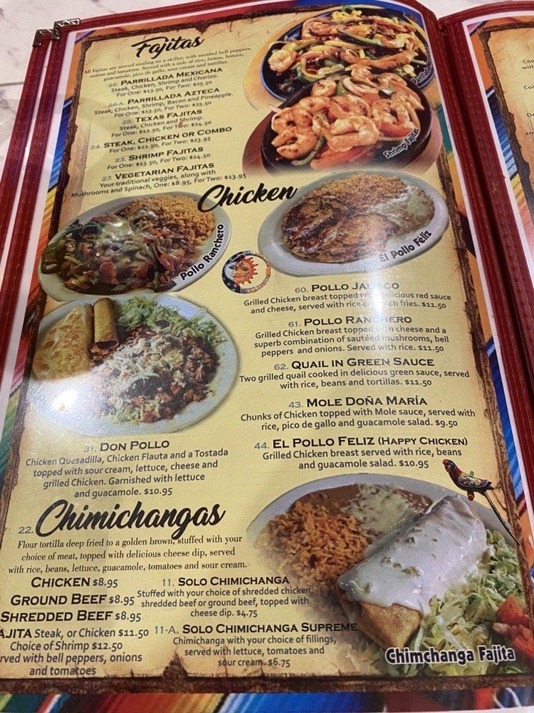 Menu at Cancun Mexican Grill restaurant, Bonifay, S Waukesha St