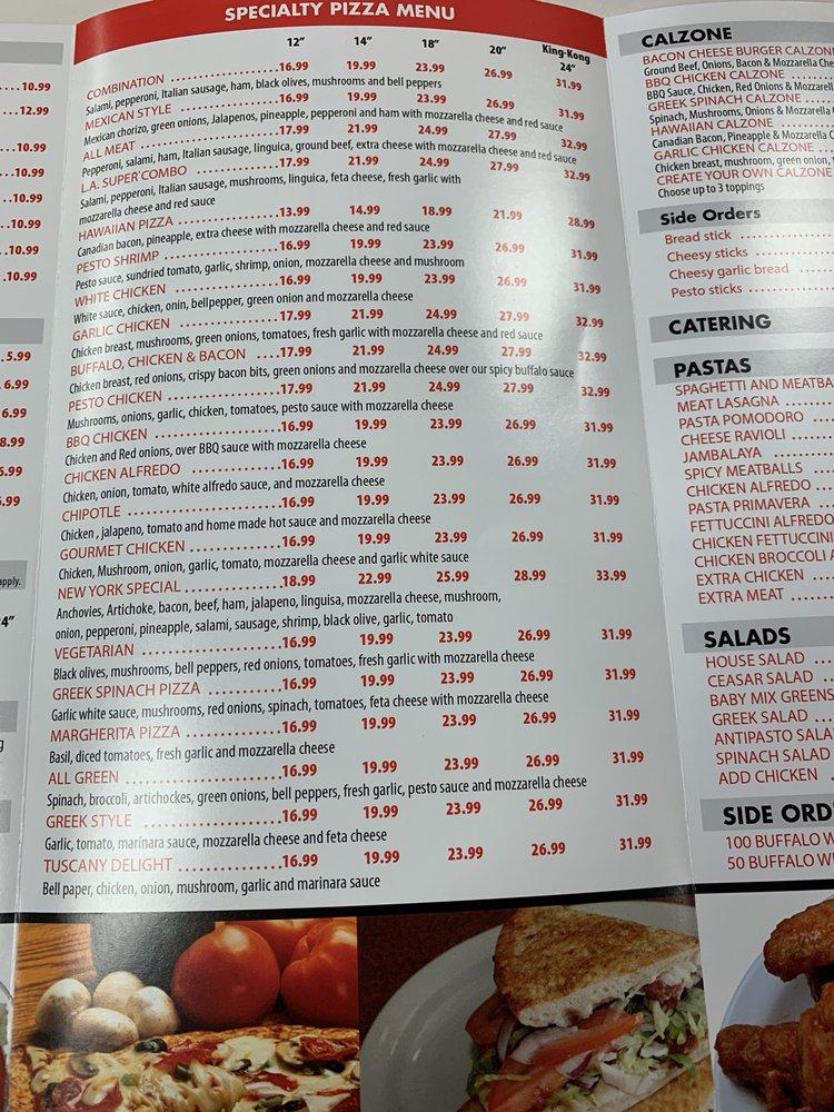 Menu at New York Pizza pizzeria, Hayward, 665 W Tennyson Rd