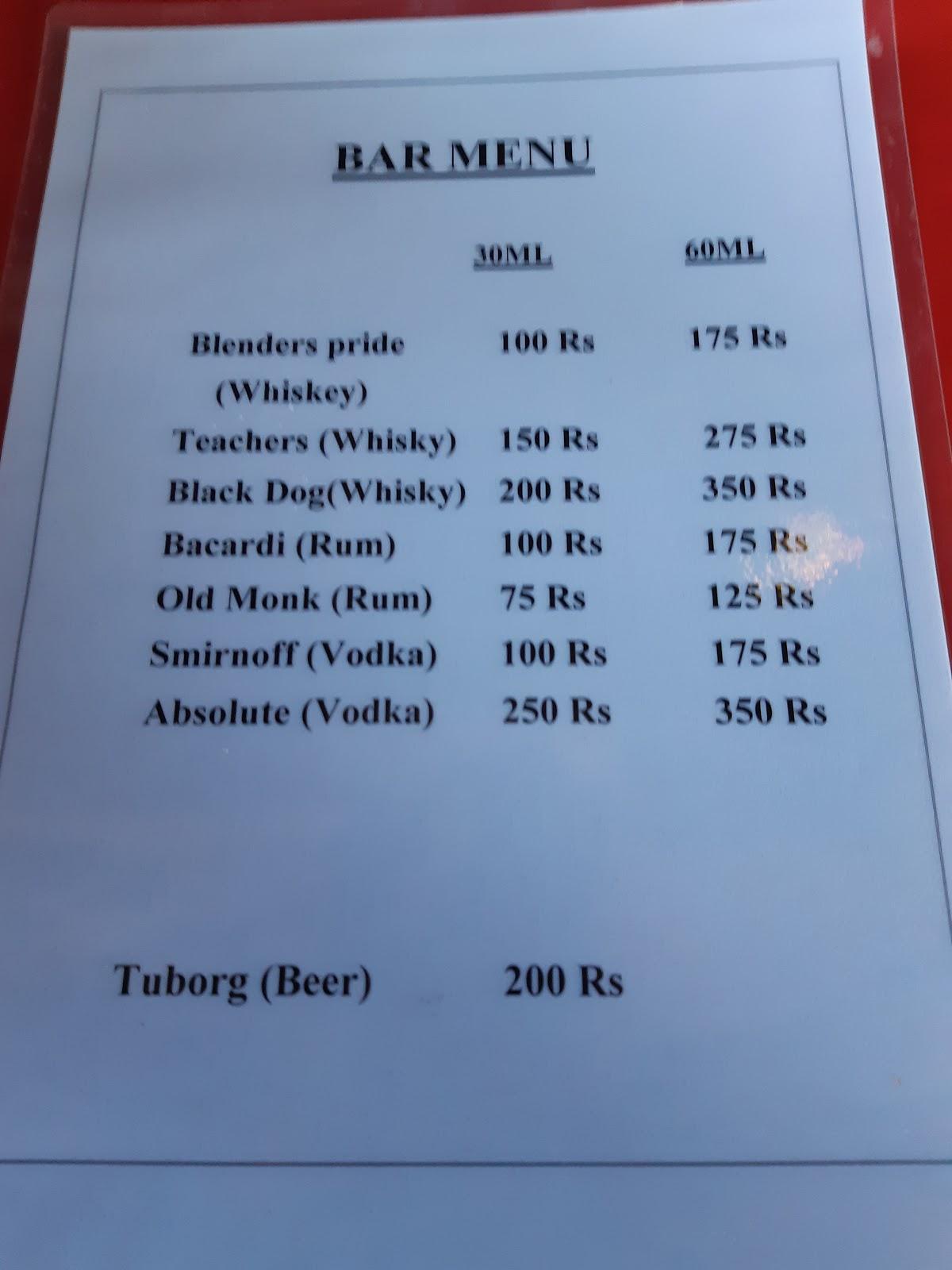 Menu at Taste of India, Manali Indian Restaurant in Manali Best Cafe in ...