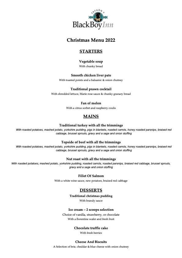 Menu at Black Boy Inn Four & Six Restaurant & Bar, Caernarfon