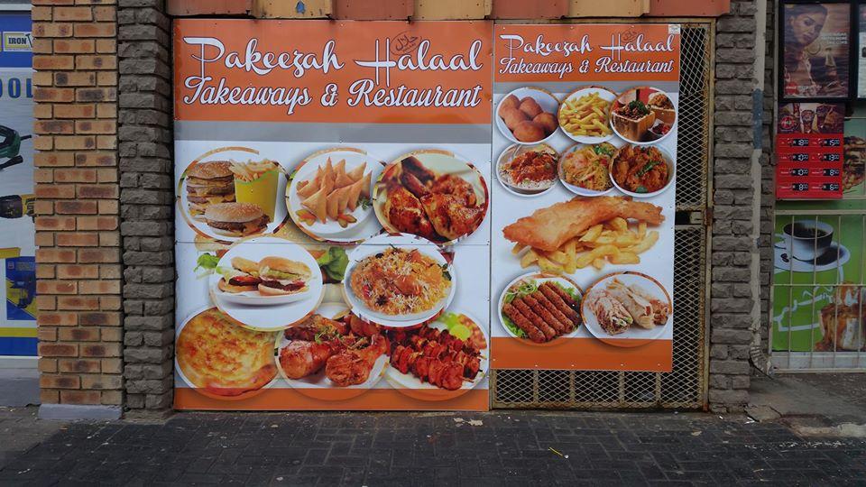 Menu au Pakeezah restaurant, Secunda