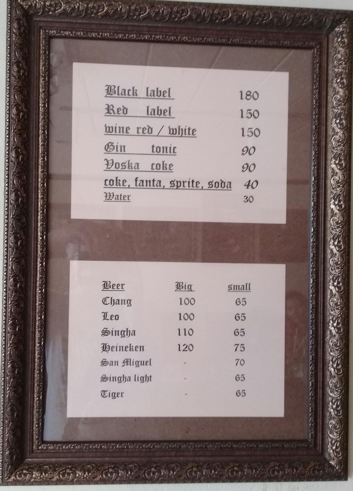 Menu at Toto& TaeTae Coffee cafe, Pattaya City