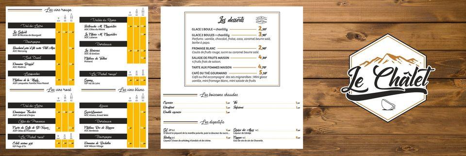 Menu au Le Châlet restaurant, Chartres