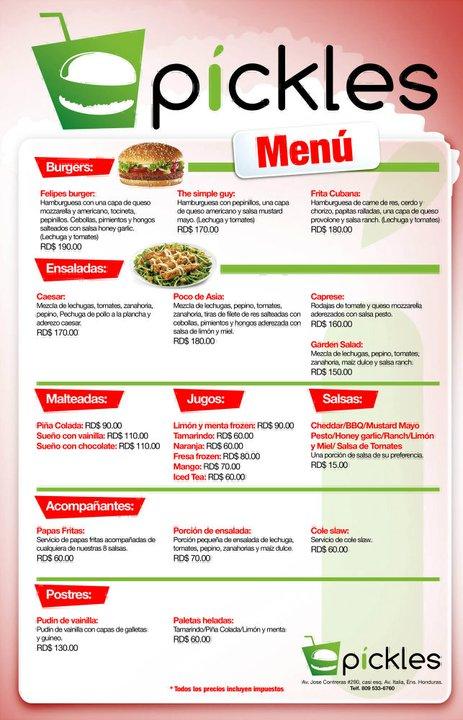 Carta de Pickles, Santo Domingo