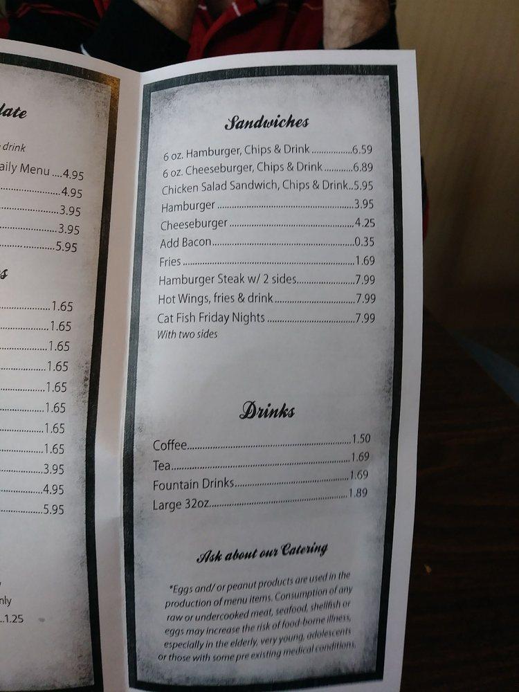 Menu at two sisters Homestyle Cafe, Ashville, US-231