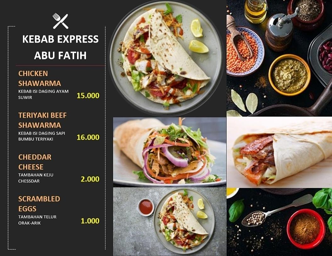 Carta de Kebab Express abu Fatih, Bau-bau