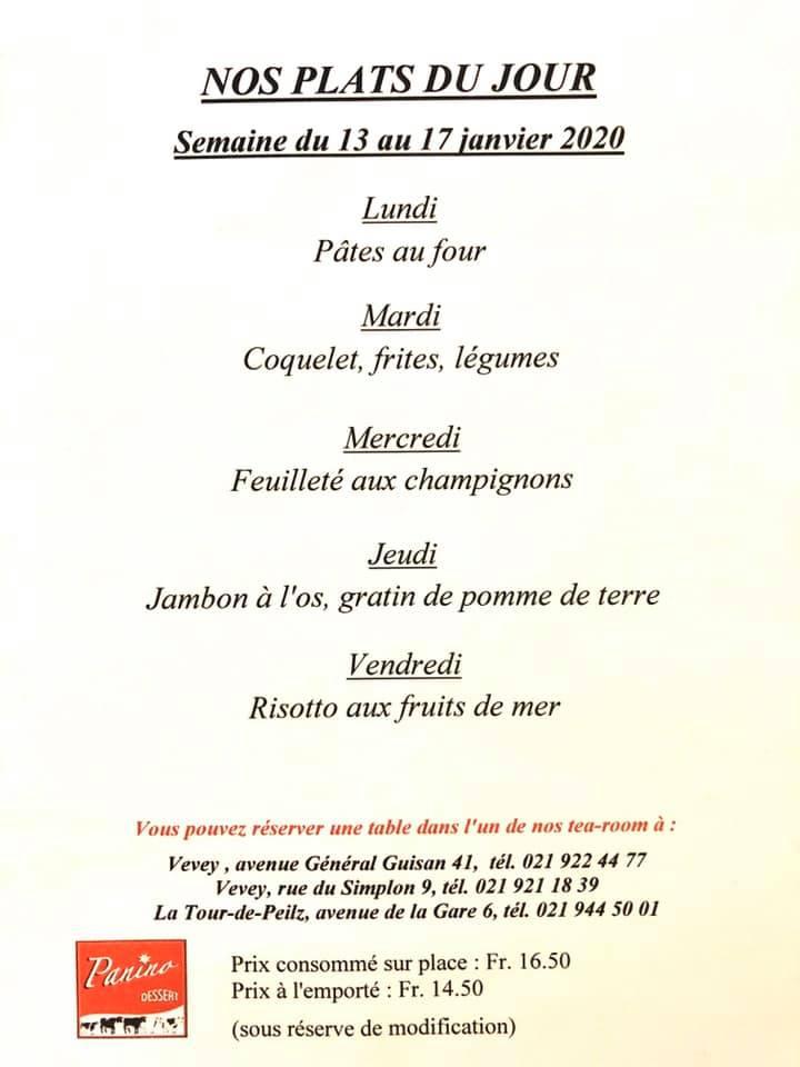 Menu at Panino Dessert Sàrl, Vevey