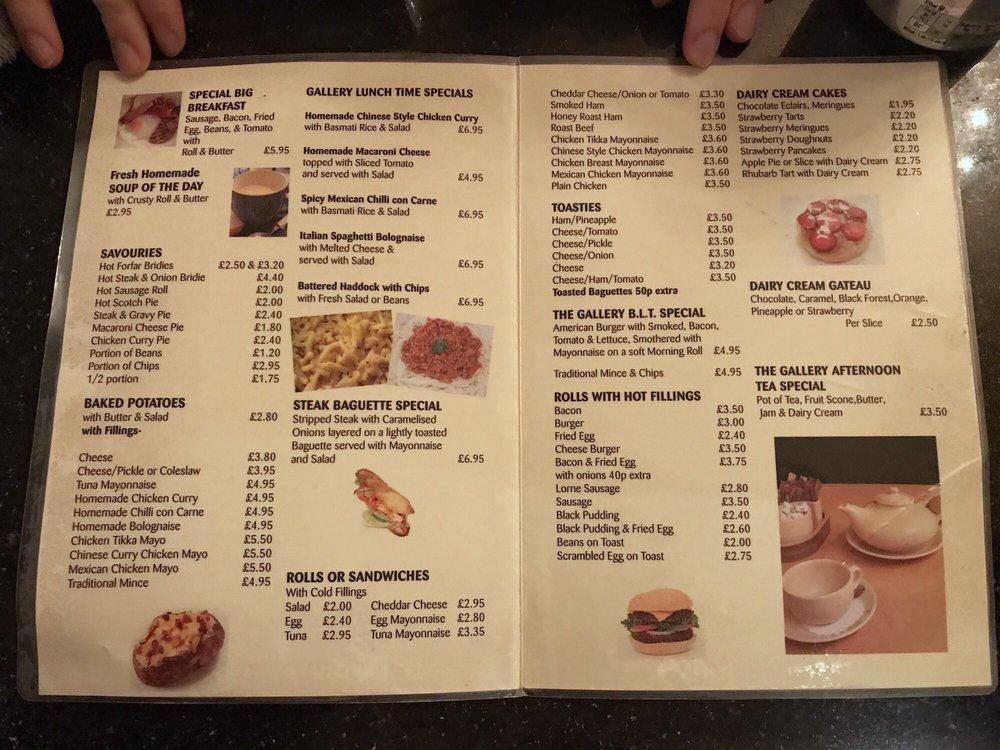 Menu at Saddler's Of Forfar cafe, Forfar