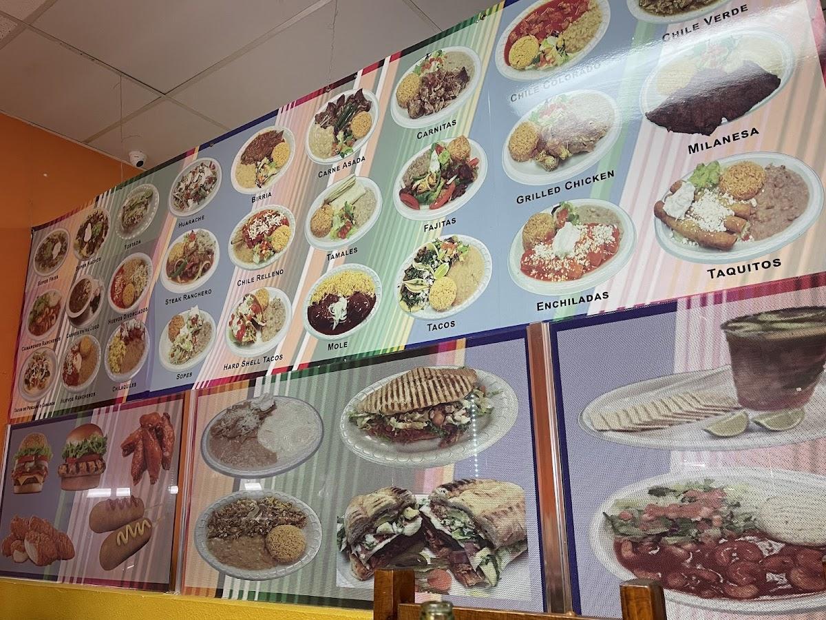 Menu at EL Zarape 2 (Jones) restaurant, Las Vegas