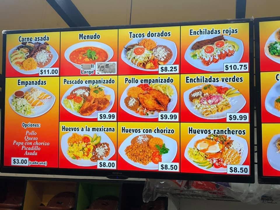 Menu at El Mercadito Restaurant, Hillsboro