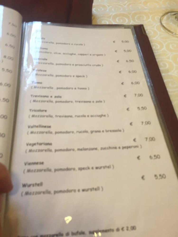 Menu da Olivo ristorante, Casciago