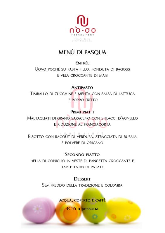 Speisekarte von Nò-do Restaurant, Paratico