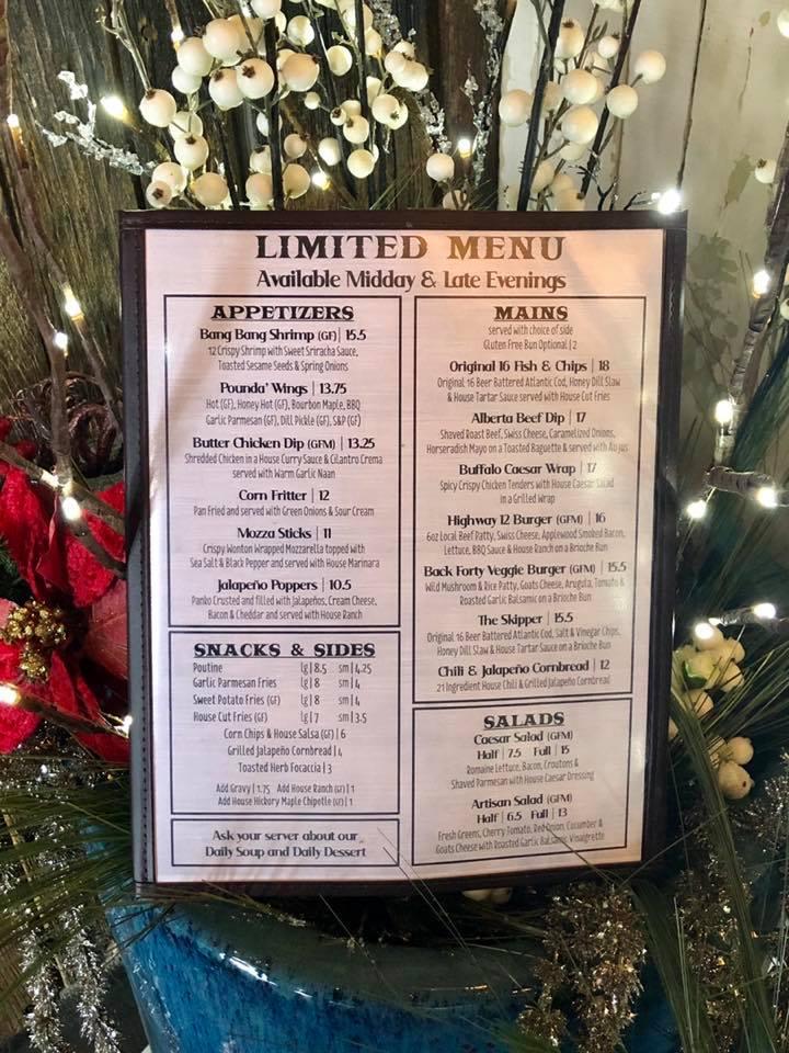 Menu at The CCR pub & bar, Consort