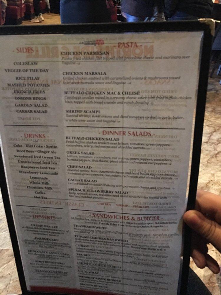 Menu at North Side Grille restaurant, Hudson