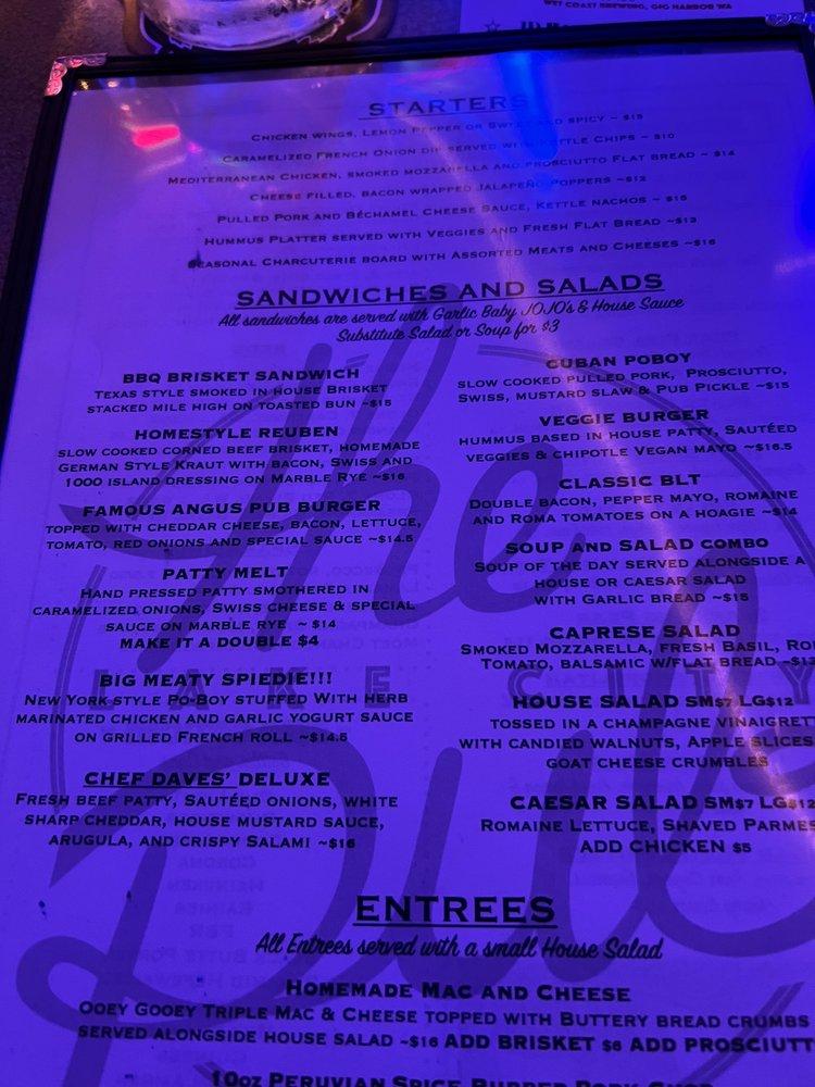 Menu at Lake City Pub, Lakewood