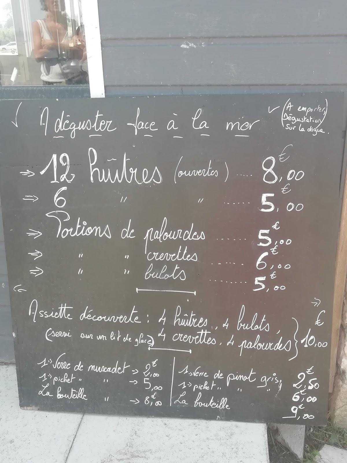 Menu au Chez P'tit Louis restaurant, La Guérinière