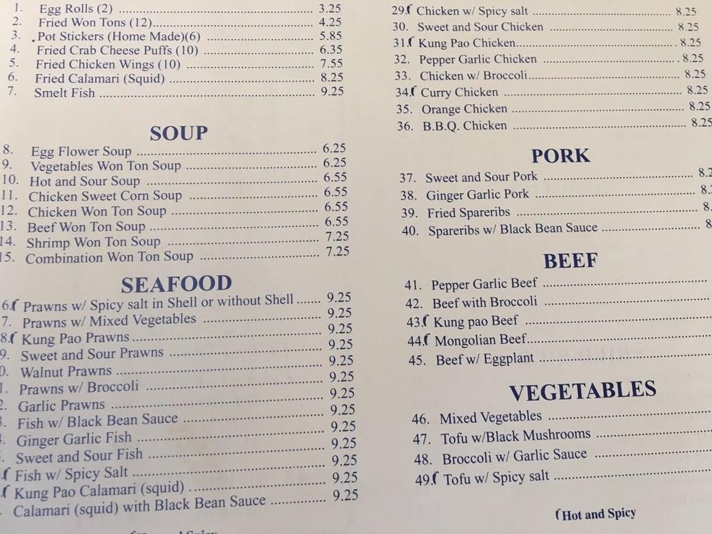 Menu at Combo Express restaurant, Vallejo