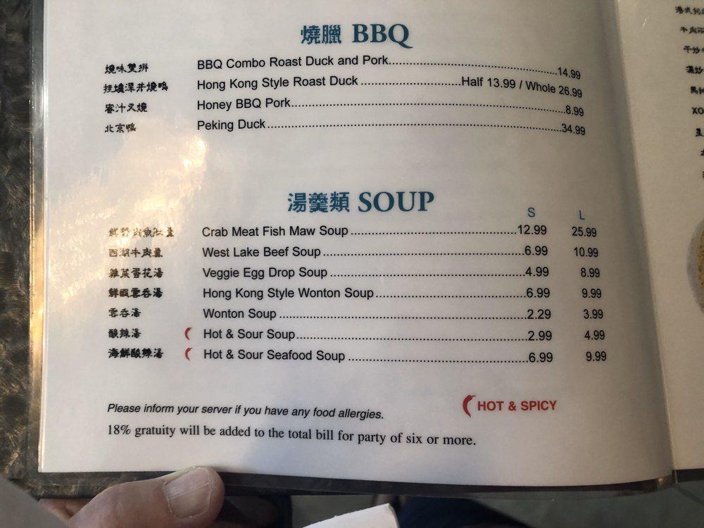Menu at Ha Long Bay Bistro restaurant, Dunedin