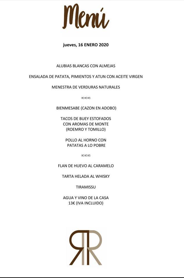 Carta de Restaurante ROSA ROSAE, Jaca