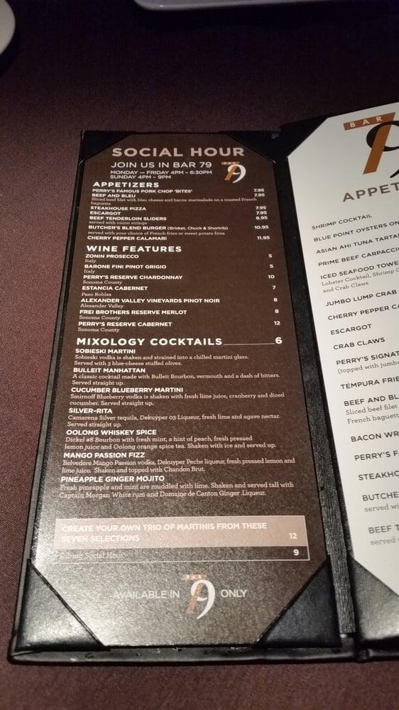 Menu at Perry's Steakhouse & Grille, Sugar Land, Town Square Pl