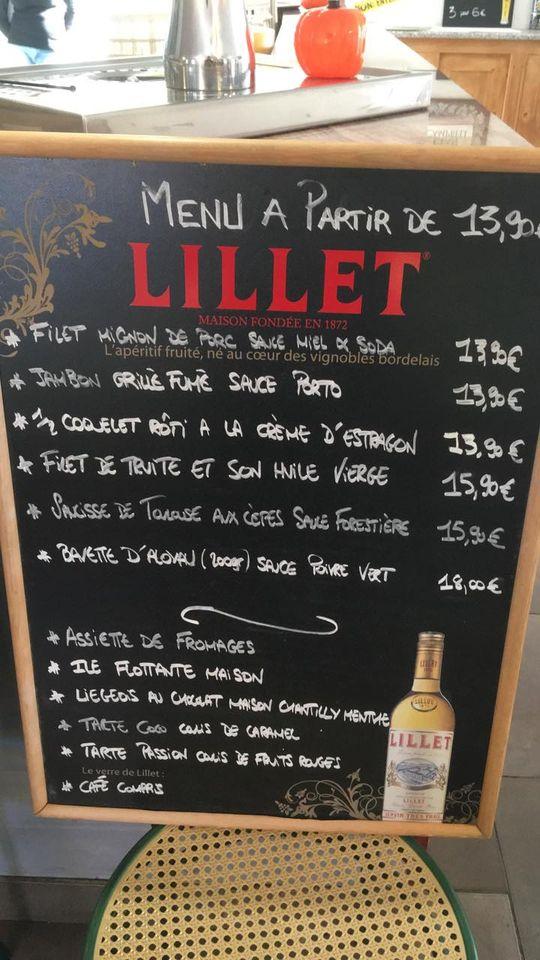 Menu at Bar Restaurant Le Passage, Anglade