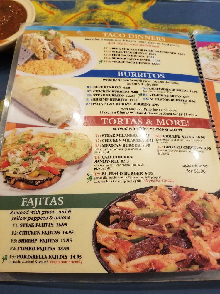 Carta del restaurante Cilantro Cocina Mexicana, Homewood