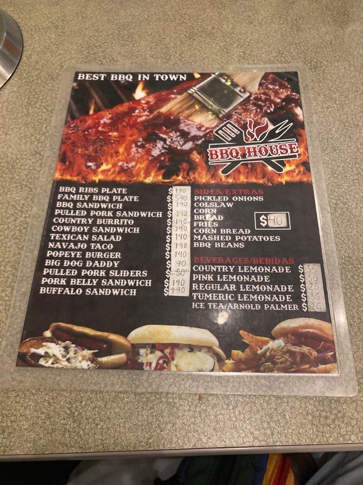 Menu at Rocky point BBQ House, Puerto Peñasco, Sonora Guillermo Prieto ...