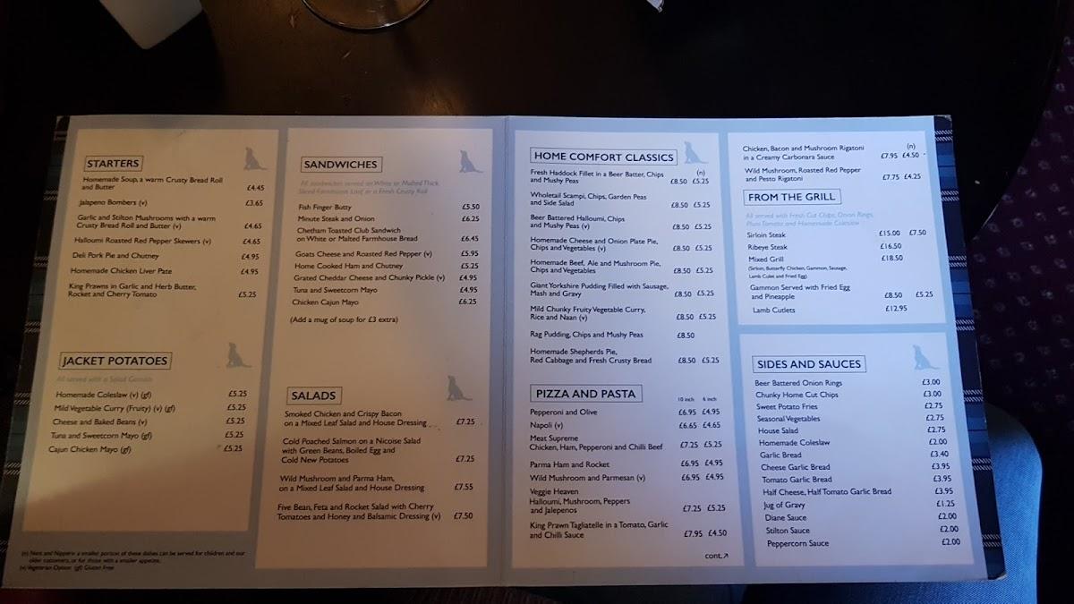 Menu at The Chetham Arms pub & bar, Bolton