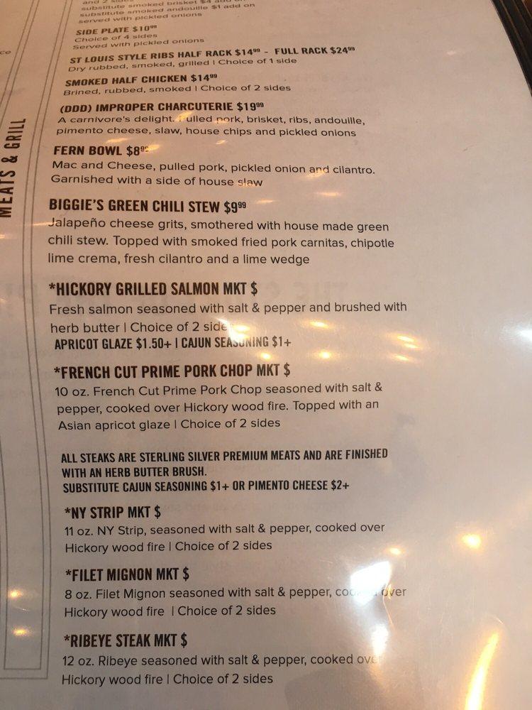 Menu at The Improper Pig @ Fort Mill BBQ, Fort Mill