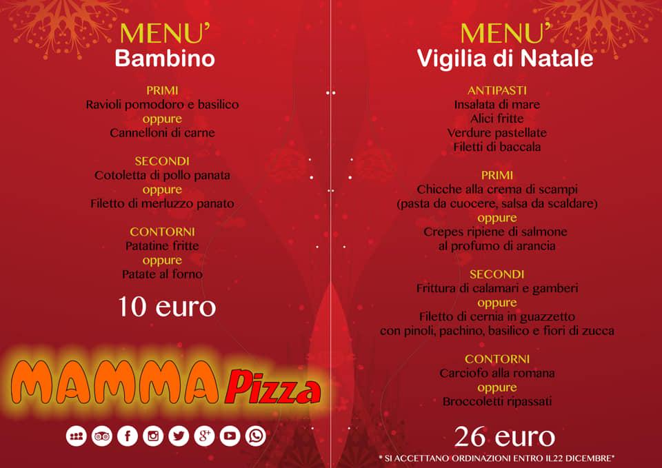 Menu da MAMMA PIZZA ristorante, Roma, Via Torresina