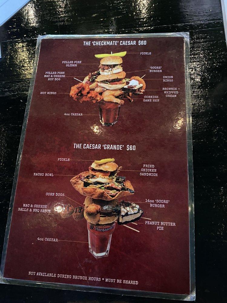 Menu at Score on King pub & bar, Toronto