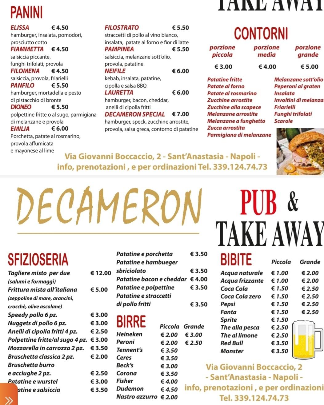 Menu da TRATTORIA E PIZZERIA PORRO, Sant'Anastasia