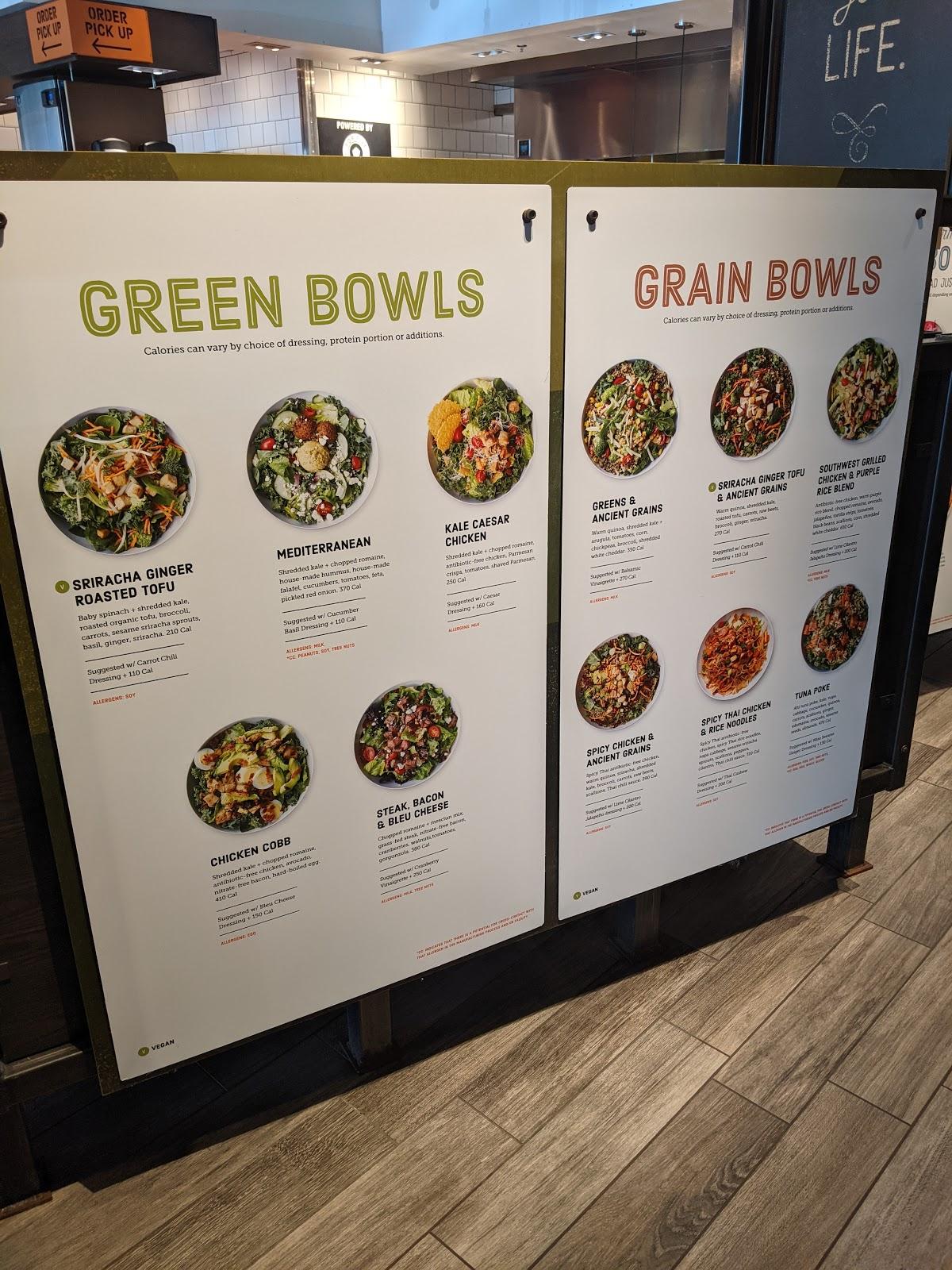 Menu at CoreLife Eatery restaurant, Farmingdale
