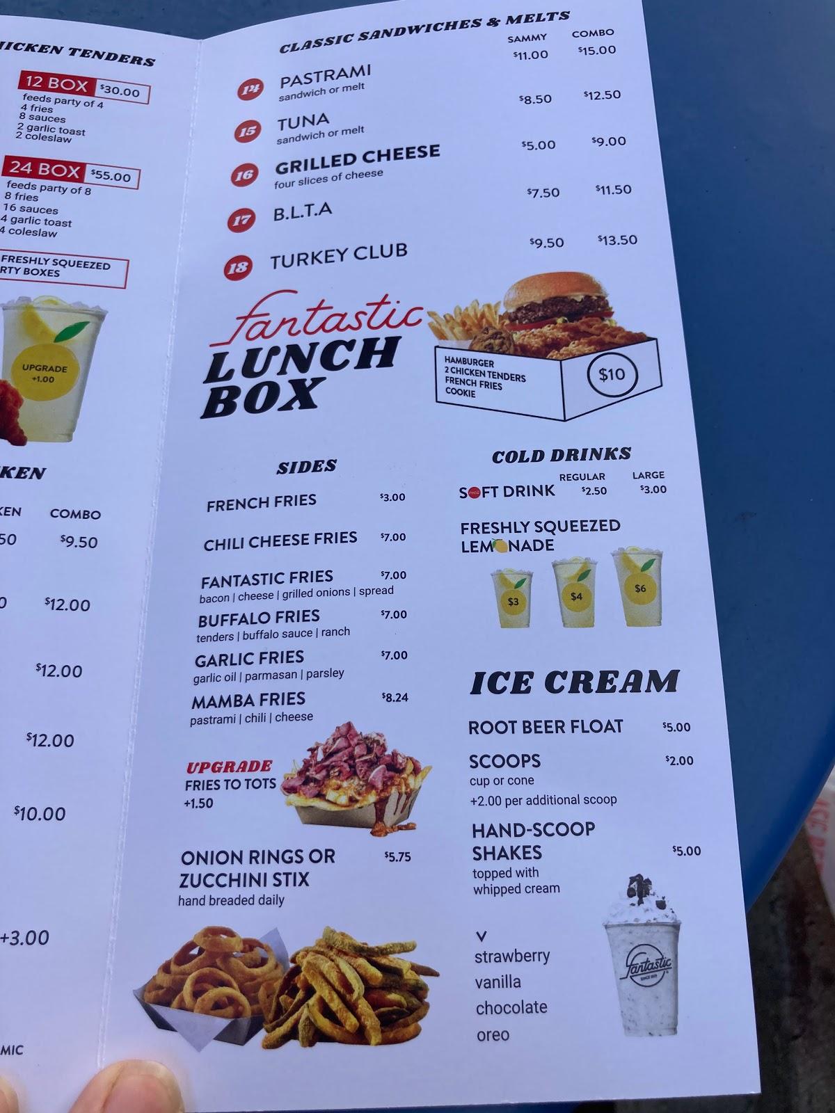 Menu at Eat Fantastic restaurant, El Segundo