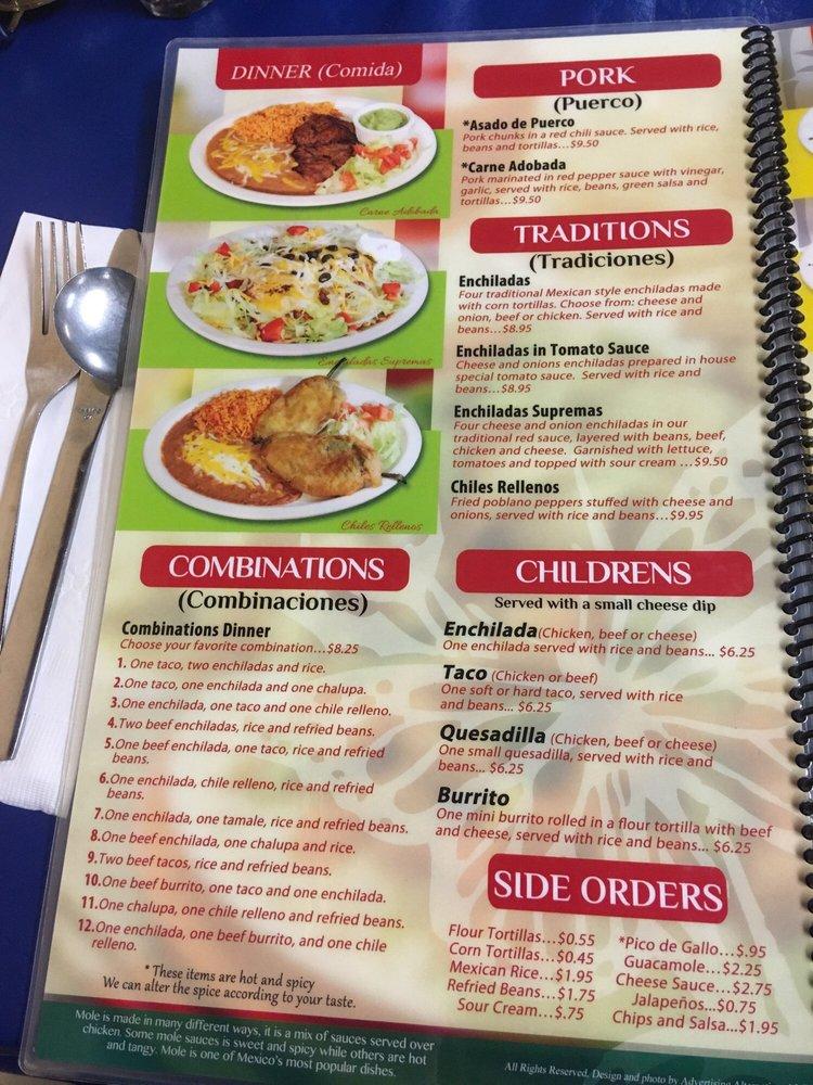 Menu at Jasmin Restaurant, Eudora