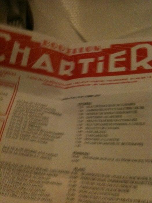 Menu au Bouillon Chartier Grands Boulevards restaurant, Paris, 7 Rue du ...