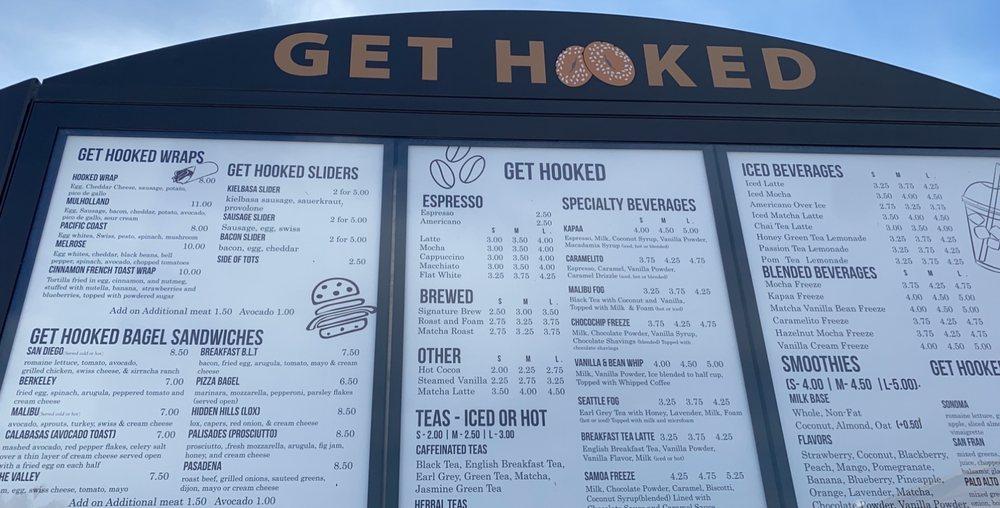 Menu at Get Hooked pub & bar, Simi Valley