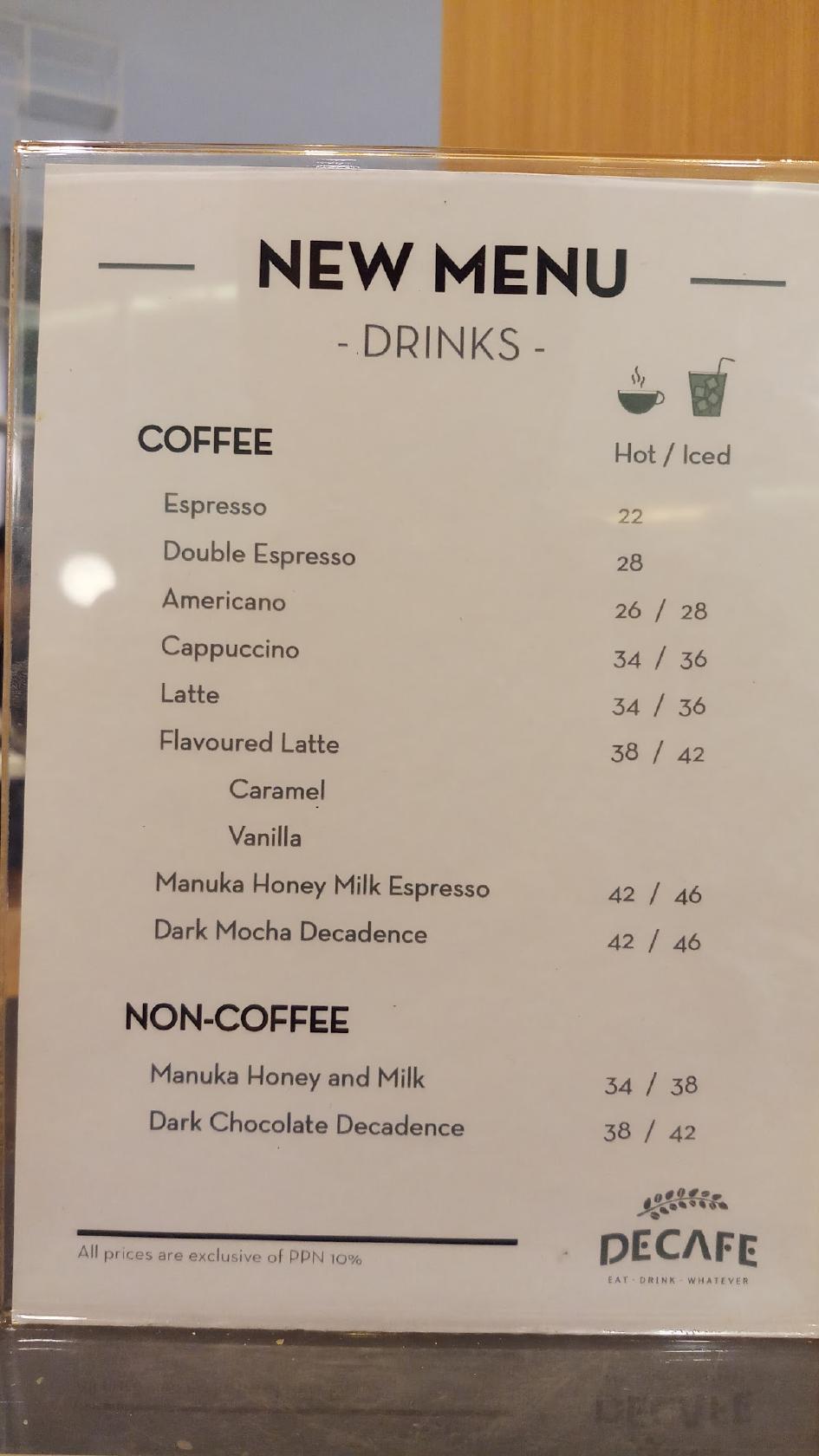 Menu at DECAFE Resto, Pastry & Bakery Balikpapan, Balikpapan